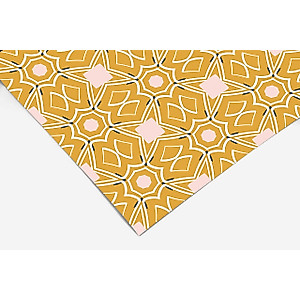 Yellow Gold Geometric Contact Paper | Shelf Liner | Drawer Liner | Peel and Stick Paper 336
