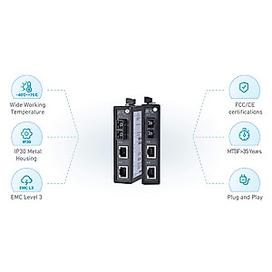 InHand Networks 5-Port Unmanaged Industrial Gigabit Ethernet Switch, 5 * 10/100/1000 Base-T(X) Adaptive RJ45 Ports, 16Gbps Switching Capacity, IP30, DIN Rail, UL Certification