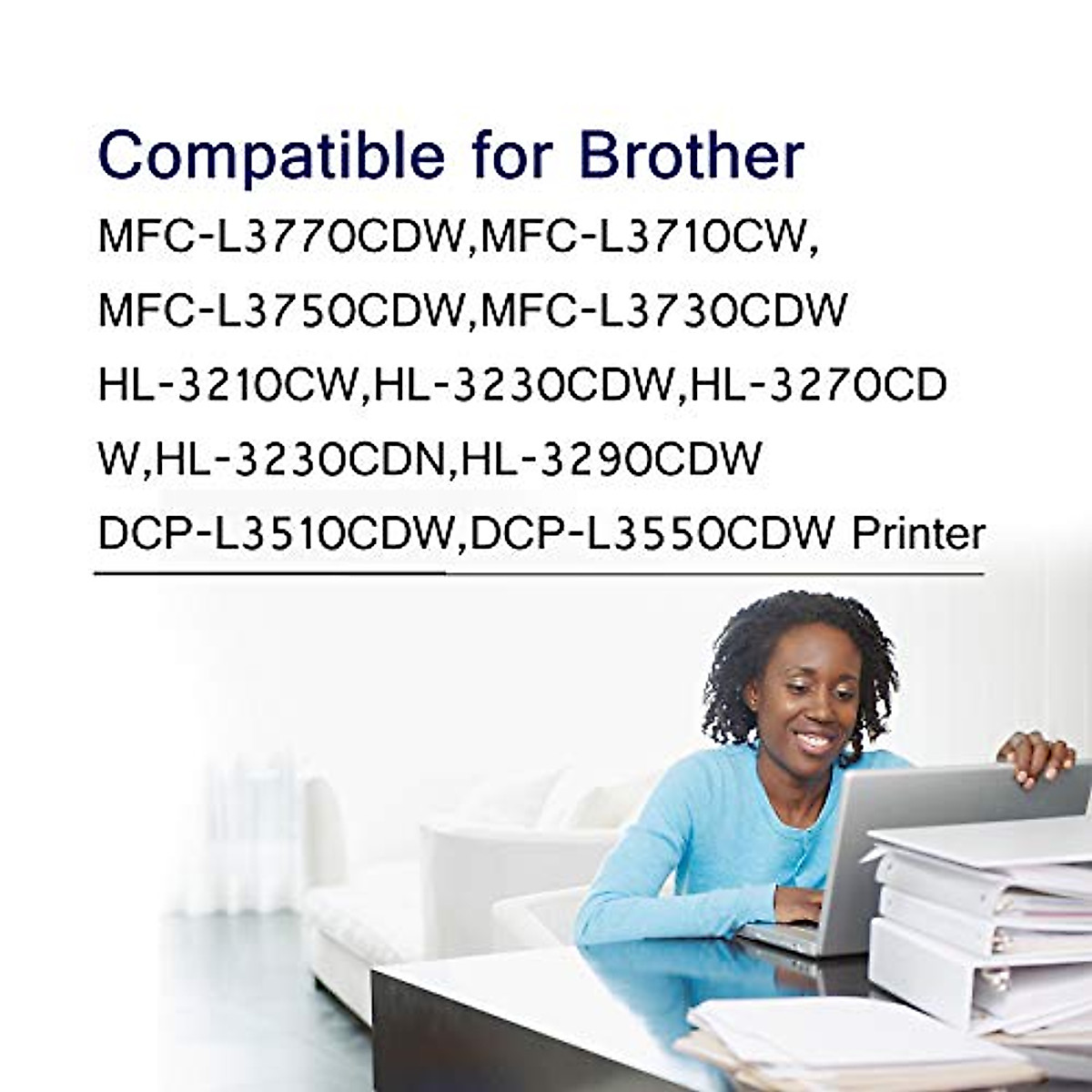 4Pack (1BK+1C+1M+1Y) DR223CL Drum Unit (Toner not Included) Compatible Replacement for Brother MFC-L3770CDW L3710CW L3750CDW HL-3210CW 3230CDW DCP-L3510CDW Printer Drum.