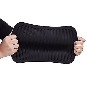 dealcase 9"X12" Environmental Silicone Mats, Premium Quality Insulated Flexible Durable Non Slip Coasters Hot Pads Hot Dishes, Pots Pans - Waterproof Trivet mat, Tableware Pad, Hygienic Safety, Black