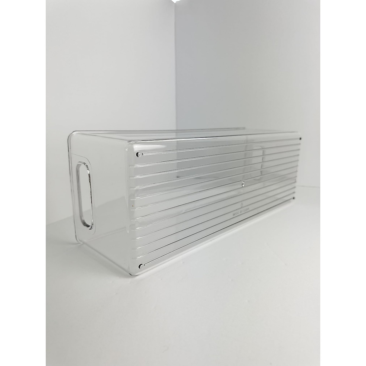 Orderly Elegance Clear Plastic Organizer Bin 16in (L) x 6in (W) x 5in (H) 8 pack