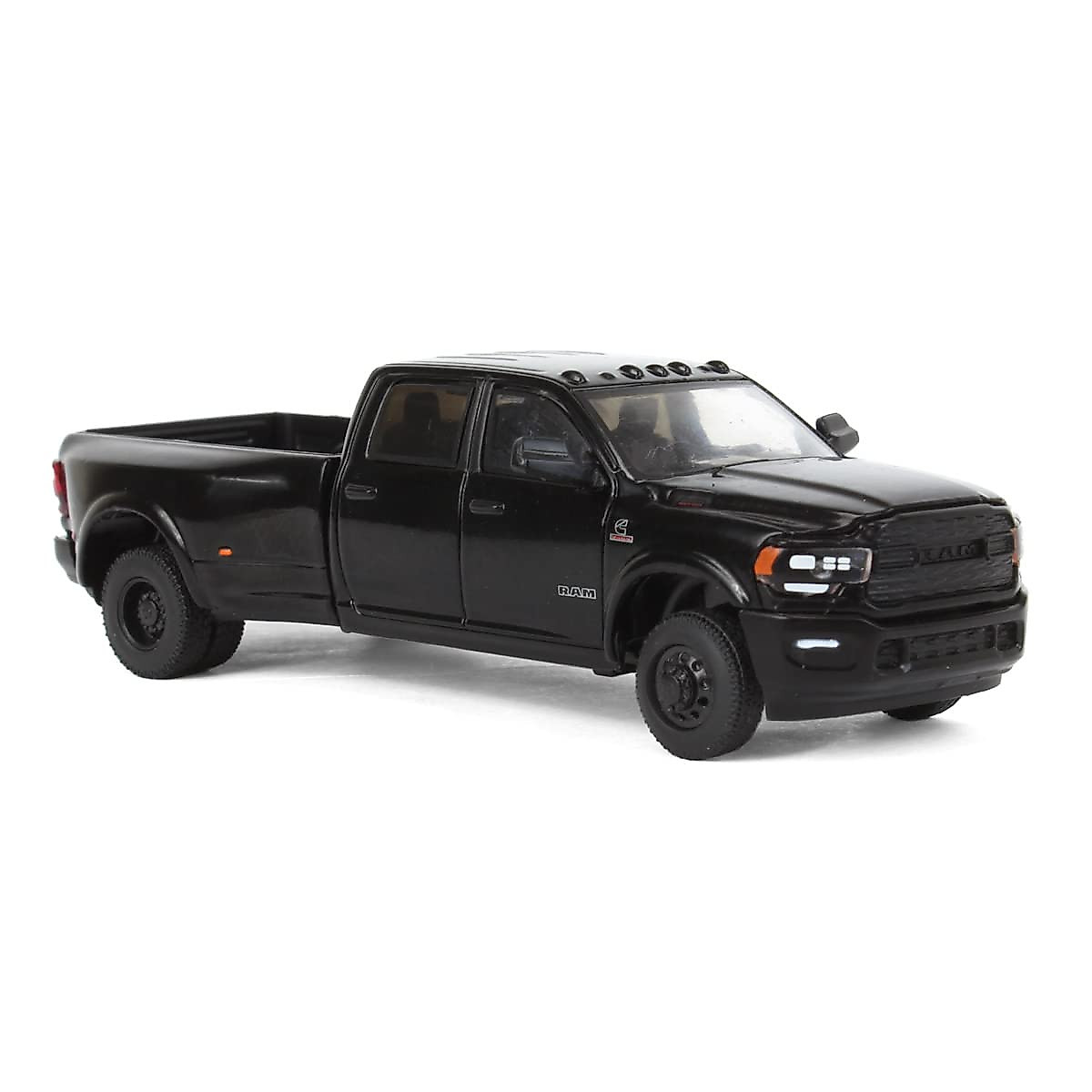 Greenlight 1/64 2021 Dodge Ram Dually Pick-up Truck Limited Night Edition 51472, Black