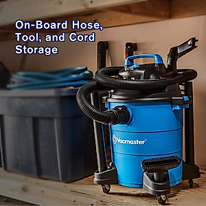 Vacmaster 3 Peak HP 5 Gallon Shop Vauum with Hepa Filter Powerful Suction Wet Dry Vacuum Cleaner with Blower Function 1-1/4 inch Hose 10ft Power Cord