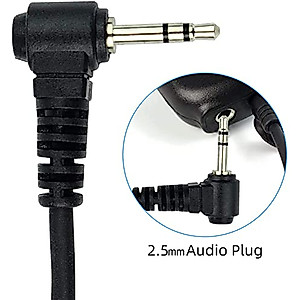 Retevis RT45 RA19 1 Pin Walkie Talkie Earpiece with PTT Mic, Compatible with Motorola T100 T107 T100TP T200TP T260 T260TP T280 T460C T465 T600 T605 T800 T5428 T6200 Two Way Radio (1 Pack)