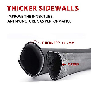 LotFancy 4.10/3.50-4" Inner Tube, 2Pcs 4.10-4 Replacement Tube for Hand Truck, Dolly, Hand Cart, Utility Wagon, Utility Carts, Garden Cart, Snowblower, Lawn Mower, Wheelbarrow, Generator and More