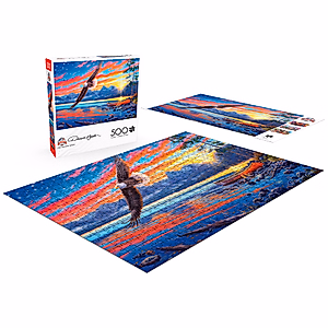 Buffalo Games - Darrel Bush - Spangled Sunset - 500 Piece Jigsaw Puzzle for Adults Challenging Puzzle Perfect for Game Nights - Finished Puzzle Size is 21.25 x 15.00