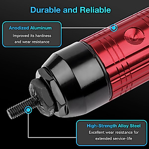 YUZES Rivet Nut Tool Rivet Nut Kit, Rivet Nut Gun Adapter Compatible with Cordless Drill & Ratchet Wrench, Newly Labor-Saving Rivnut Tool with 10 Mandrels & 50 Rivet Nuts, Rugged Carrying Case