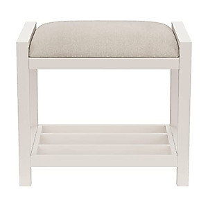Hillsdale Furniture Amelia, White Vanity Stool