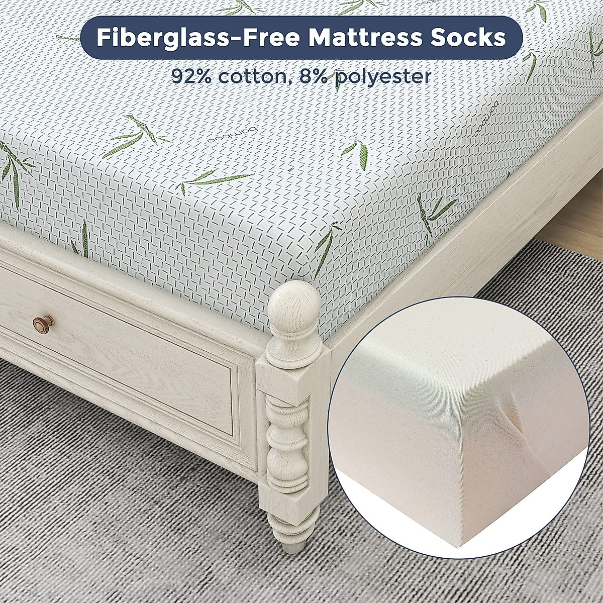 IULULU Full Size Mattress in a Box, 6 Inch Gel Memory Foam Mattress for Kids Breathable Bamboo Cover Mattress for Bunk Bed, Trundle Bed, CertiPUR-US Certified, Made in USA