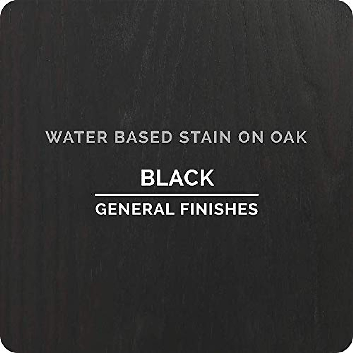General Finishes Water Based Wood Stain, 1 Pint, Black