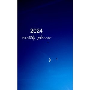 2024 Monthly Planner: Small 1 Year Calendar Schedule Organizer Start January 2024 to December 2024 with Holidays|Includes Place for Contacts, Notes, Important Dates, and Passwords