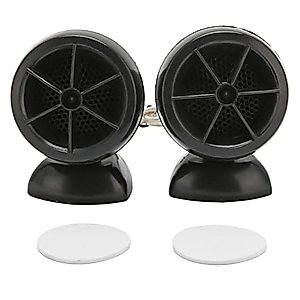 Cuifati 1200W Universal Car Stereo Speakers for Car Audio Systems, Universal OEM Tweeter Mini Horn Music Dome Loudspeaker for Car Doors Dashboards(Black)
