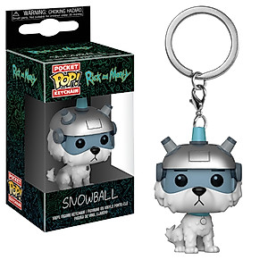 Funko Pop Keychain: Rick & Morty - Snowball Collectible Figure, Multicolor