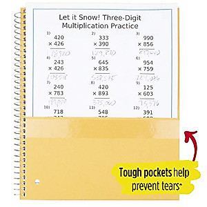 Five Star Spiral Notebooks, 1 Subject, College Ruled Paper, 100 Sheets, 11 x 8-1/2 inches, Assorted Colors, 6 Pack (38057)