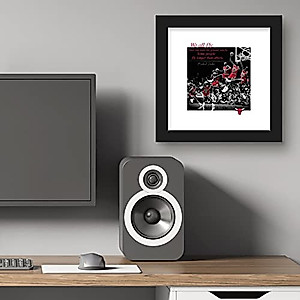 Trends International Gallery Pops Michael Jordan - Quote We All Fly Wall Art Wall Poster, 12" x 12", Black Frame Version