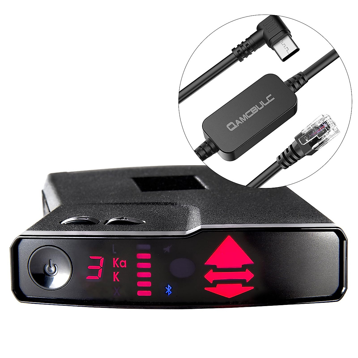 Valentine One V1 Gen 2 Radar Detector Power Replacement Cable, USB C Plug to RJ11 Plug, no PD Fast Charging Function, only Power Supply (RJ11-1M)