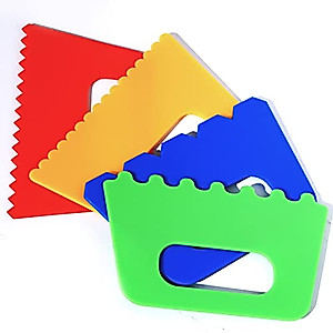 Plastic Scrapers, Scraper Sculpture Tool Pottery Tools Paint Scrapers Tools, Pack of 4