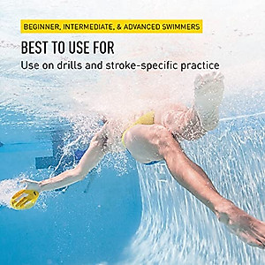 FINIS Iso Strapless Isolation Paddles - Swim Paddles for Lap Swimming - Swimming and Pool Accessories for Swim Training - Swim Gear for Beginners to Triathlon Athletes