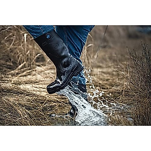 Dunlop Protective Footwear, Chesapeake plain toe Black Amazon, 100% Waterproof PVC, Lightweight and Durable, 8677577.10, Size 10 US