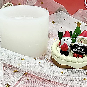 Home Interior Ornament Silicone Rubber Christmas Snowman Candle Mould Delicate Baby Props Photography Gifts for Girls