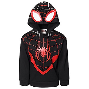 Marvel Spider-Man Miles Morales Toddler Boys Fleece Cosplay Pullover Hoodie and Pants Outfit Set 5T
