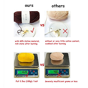 Acrylic & Cotton Blended Knitting and Crochet Yarn Soft Medium Yarn, Breathable and Skin Friendly for Baby Garments, Scarves, Hats, and Craft Projects 200g 27-Dark Blue