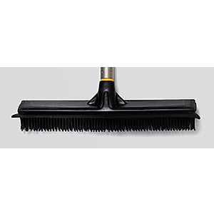 Universal 3 in 1 Broom, Pet Hair Remover Silver and Black