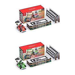 GALLIUMPI Newest Nintendo Mario Kart Live: Home Circuit - Mario Set and Luigi Set Edition - Family Holiday Gaming for Nintendo Switch or Switch Lite 10-in-1 Accessory Bundle for Nintendo Switch Lite