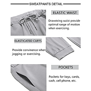COOFANDY Sweatsuit for Men Casual Athletic Jogging Suits Sets Track Suits 2 Piece Sets for Men