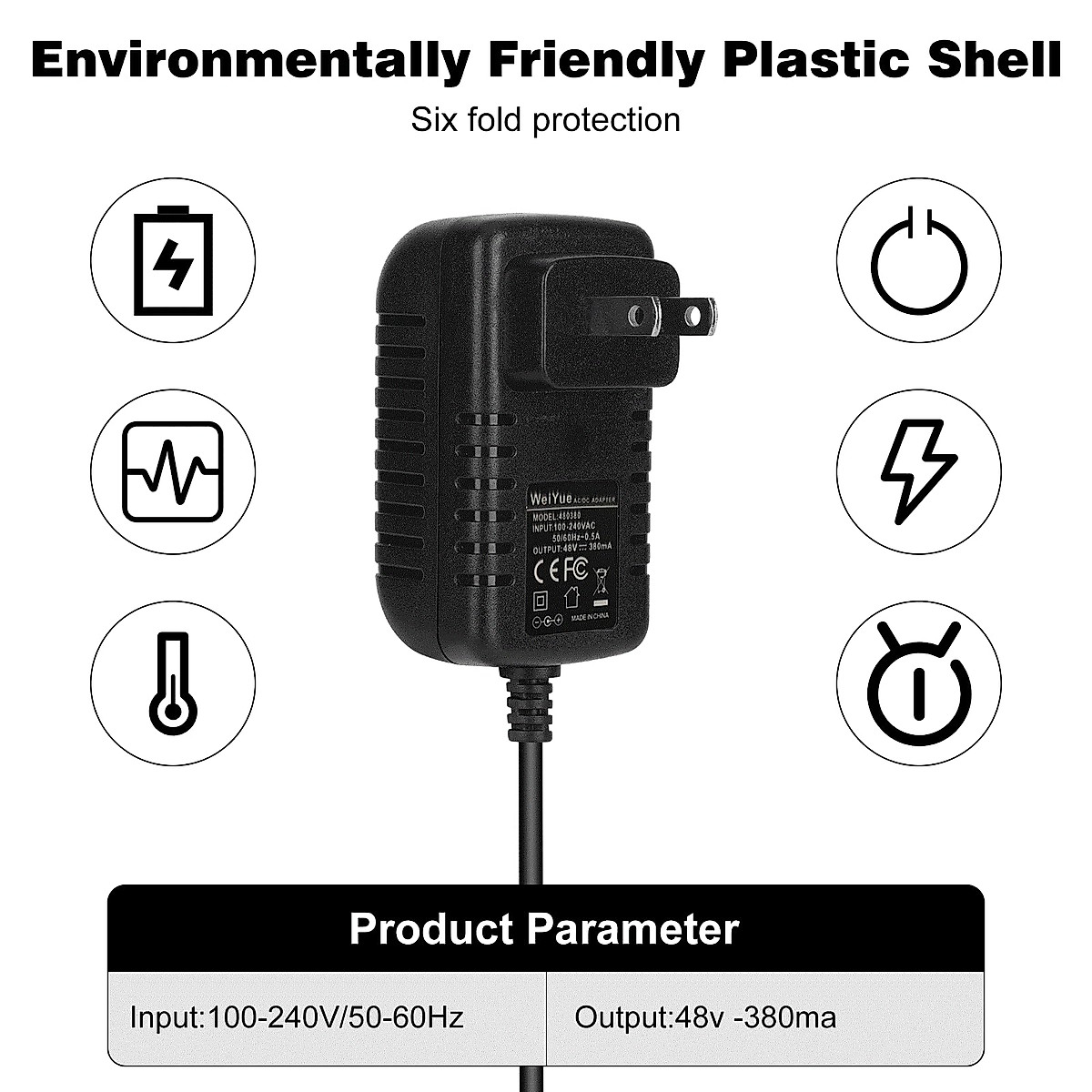 for Polycom Power Supply is Compatible with VOIP Polycom VVX Models 101, 201, 300, 301, 310, 311, 400, 401, 410, 411, 500, 501, 511, 550, 600, 601, 611, 1500,CCX 400, 500, 600, 700.