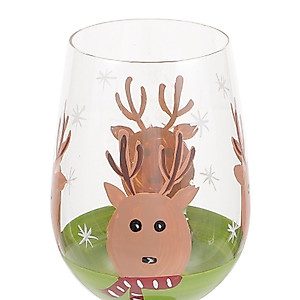 BESTOYARD Christmas Wine Glass Santa Goblet Red Wine Cup Red Drinking Glasses Colored Glassware Xmas Party Toasting Flute Christmas Party Supplies Christmas Water Glasses Holy Grail Unique