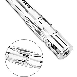 QuliMetal SUS304 Grill Burner and 7620 Flavor Bars for Weber Genesis 300 Series (2011-2016), Genesis E310 E320 E330 S310 S320 S330 Gas Grills with Front Control Panel