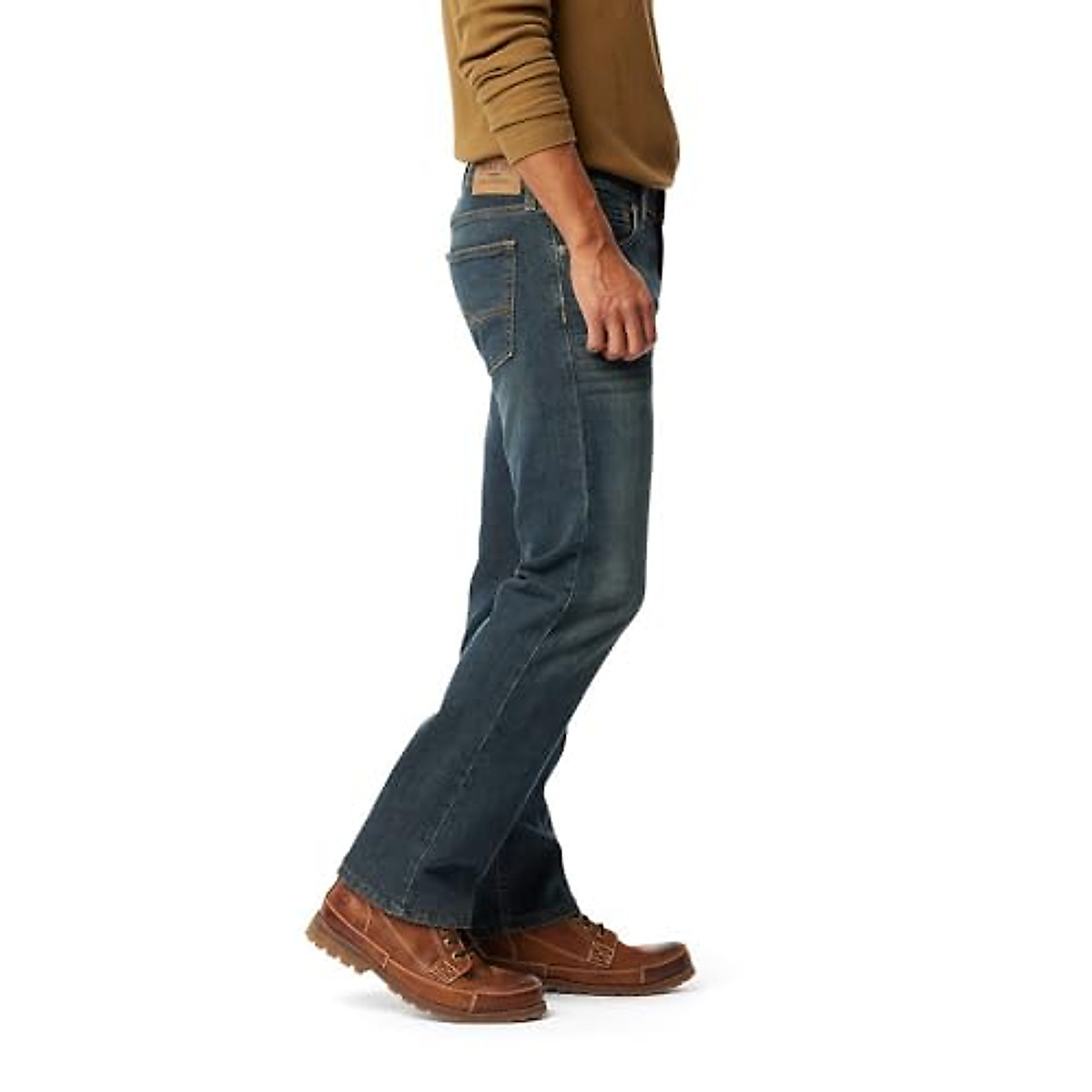 Levi Strauss Signature Gold Men's Regular Straight Fit Jeans, Bigfoot, 36W x 34L