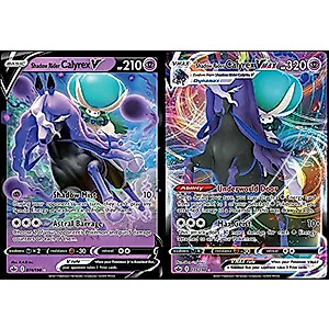 Shadow Rider Calyrex - Vmax & V - Chilling Reign - Pokemon Ultra Rare Card Lot - 074/198 & 075/198