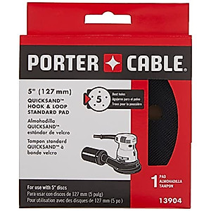 PORTER-CABLE Hook And Loop Pad for Model 333 Sander, 5-Inch (13904) Pack of 1 - (Packaging may vary)