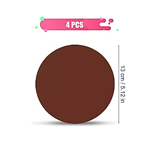 LUTER 4pcs Jar Opener Gripper Pads, Silicone Jar Opener Multi-function Jar Opener Kitchen Coasters Bottle Lid Openers for Arthritis Seniors Kids Women and Weak Hands(4 Colors)