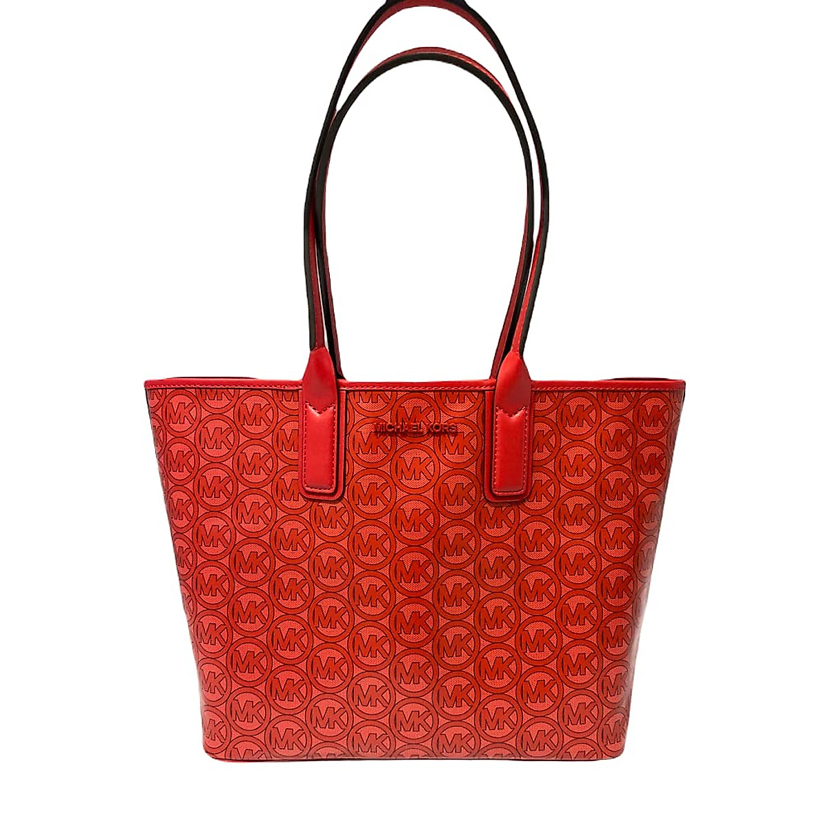 Michael Kors Jodie Medium Logo Tote Shoulder Bag Handbag, Flame/Red