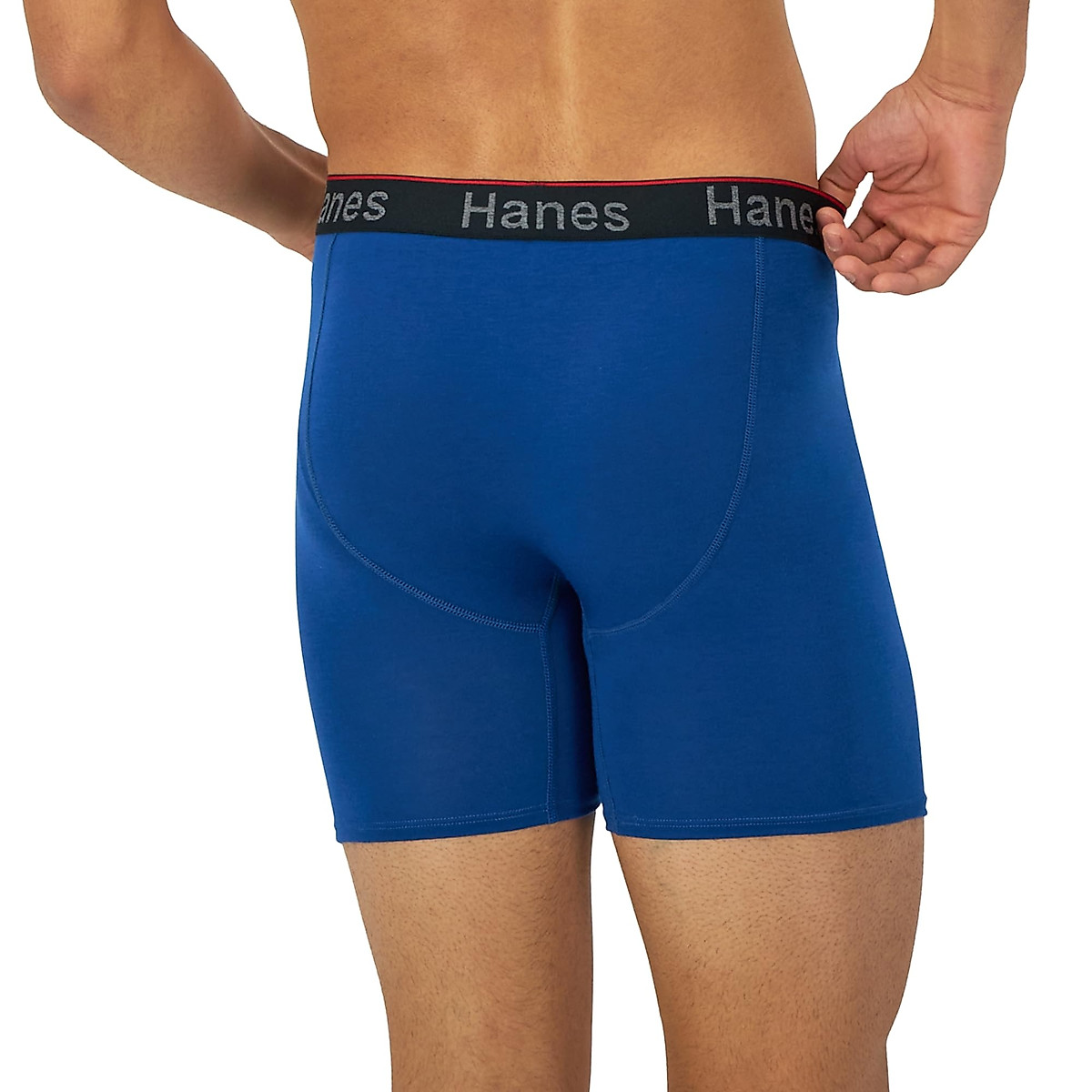 Hanes Total Support Pouch Men's Boxer Briefs Pack, Anti-Chafing, Moisture-Wicking Underwear, Odor Control (Reg or Long Leg)