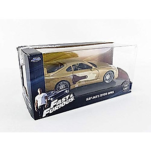 Jada 2 Fast 2 Furious Slap Jack's Toyota Supra Die-Cast Collectible Toy Vehicle Car, Gold with Decals, 1: 24 Scale, Copper