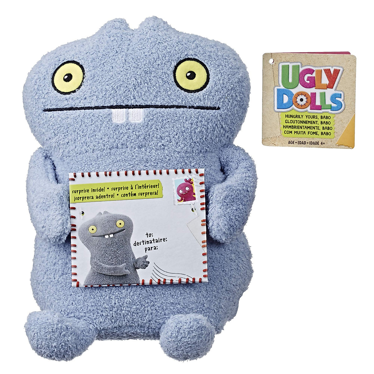 Hasbro Uglydolls Hungrily Yours BABO Stuffed Plush Toy, 10.5" Tall