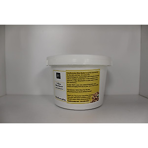 HalalEveryDay Raw Unrefined Grade A Soft and Smooth Yellow African Shea Butter from Ghana - Amazing quality and consistency - comes in a 16 oz Jar - Total weight approximately 14 oz