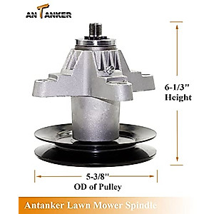 Antanker 618-04126 918-04126 Spindle Assembly 618-04125A, 918-04126A, 918-04126B, 918-04125, 918-04125A, 918-04125B Replace for MTD Cub C adet Troy Bilt RZT50 LT1050 with 50" Deck Lawn Mower 1120370