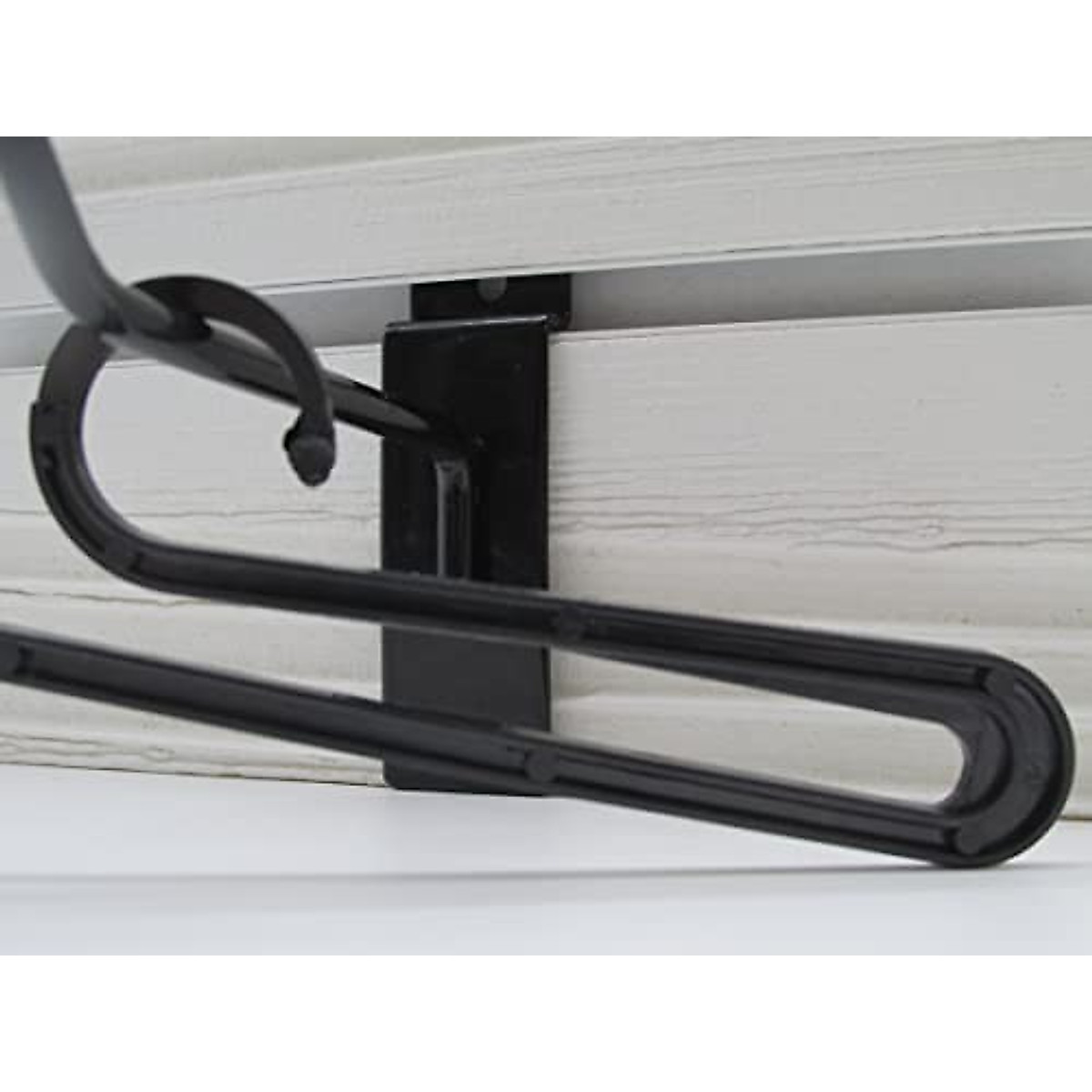 NAHANCO 305078048 Plastic Scarf/Tights/Leggings Hanger, 7 1/4", Black (Pack of 100)