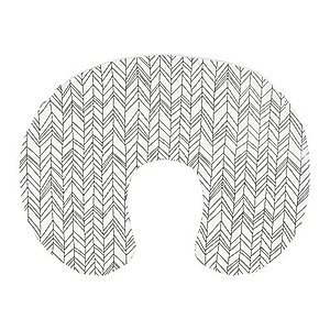 2 Pack (Arrow & Speckles) Nursing Pillow Cover Slipcover for Breastfeeding Pillows, Soft and Comfortable Safely Fits On Standard Infant Nursing Pillows (Arrow & Speckles) (Arrow & Speckles)