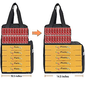 Bejetca Delivery Backpack, Expandable Insulated Hot Pizza bag, Used for Delivering Bicycles, Large Leak Proof and Waterproof Pizza Delivery bag, Suitable for Delivery Pizza, Camping, and Beach