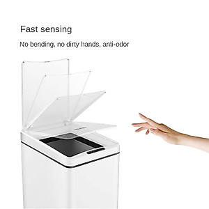 MFCHY Intelligent Induction Trash Can Large Size Commercial Home Hotel Office Lobby Airport Storage Waste Bins Smart Kitchen