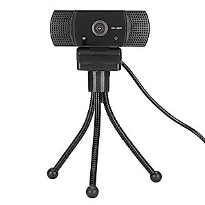 DUSC HD Webcam, Webcam Low Light Correction CMOS Sensor for Video Calling for Conferencing(Black)
