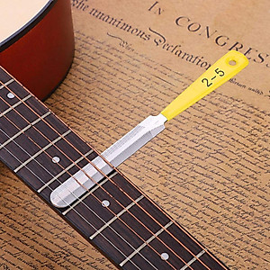 Bnineteenteam 3PCS Guitar Nut File Set Nail Puller Repair Tool Stainless Steel Guitar Fret File for Bass Mandoline Banjo Ukulele