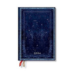 Inkblot (Old Leather Collection) Midi 12-month Dayplanner 2024
