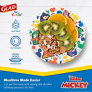 Glad for Kids Disney Mickey and Friends 12oz Paper Bowls| Disney Mickey Mouse Paper Bowls, Kids Bowls| Kid-Friendly Paper Bowls for Everyday Use, 12oz Paper Bowls 40 Ct